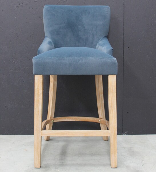 Scott Bar Stool in Velvet Dark Midnight * | Ancient Mariner Furniture
