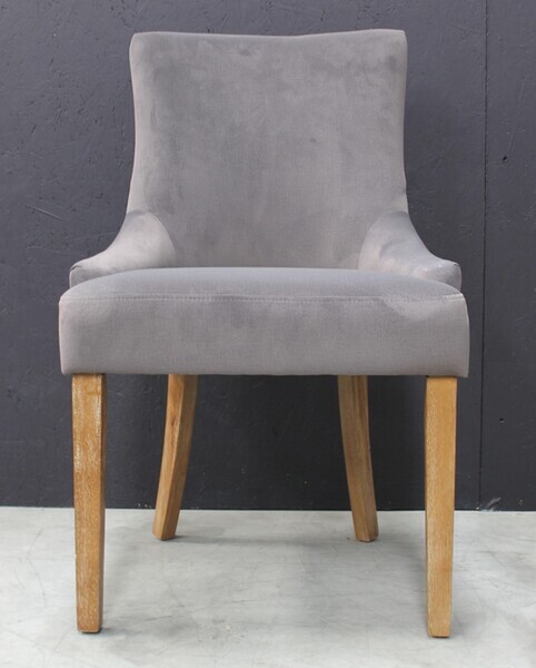 Scott Bar Stool in Velvet Dark Grey | Ancient Mariner Furniture