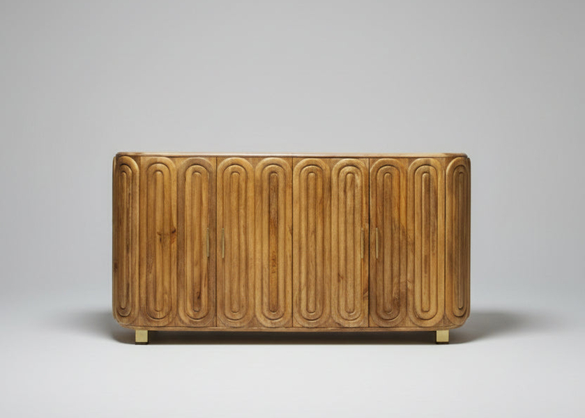Kasli Wooden Capsule Design Wooden Top Side Board | Ancient Mariner ...
