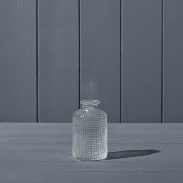 Clear Dimpled Glass Bottle | Satchville