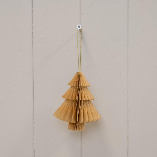 Set of 3 Caramel Tree Bauble | Satchville