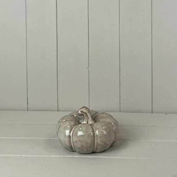 Beige Mottle Ceramic Pumpkin Decoration L14xD14xH8cm Weight-447g ...
