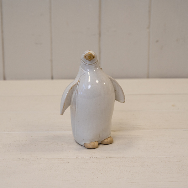 Medium Stone Glazed Ceramic Penguin Ornament | Satchville