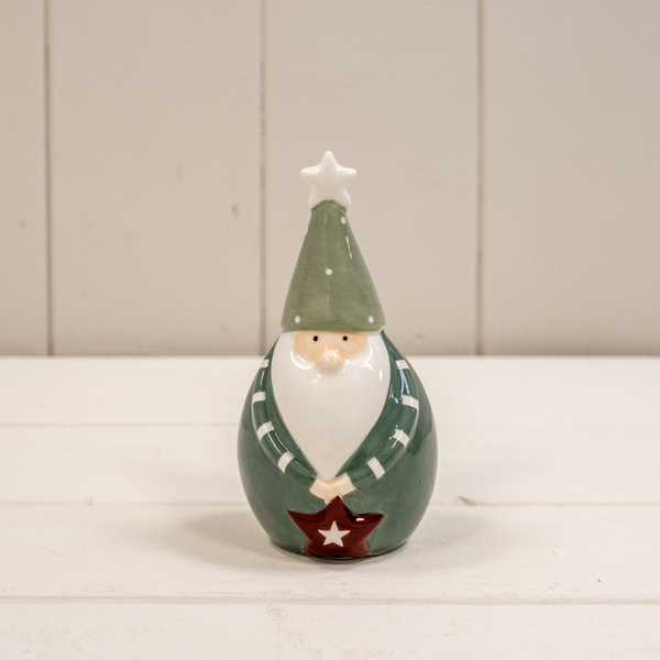 Dark Green/White Ceramic Gonk Decoration L6.2xD6.2xH12cm Weight-106g ...
