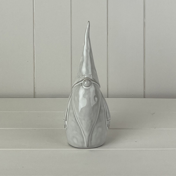 Glazed Ceramic Gonk Ornament with Textured Detail L7.9xD7.3xH21.5cm ...