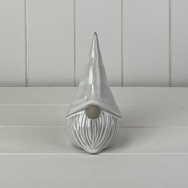 Glazed Ceramic Gonk Ornament with Textured Detail L8xD7.4xH14.5cm ...