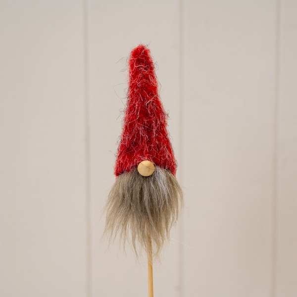 Red Woolly Gonk with Pick | Satchville