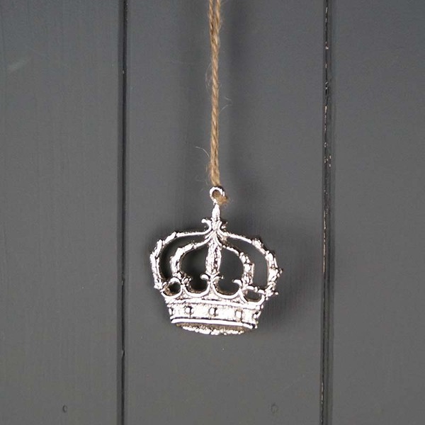 Hanging Metal Crown L6xH6cm | Satchville