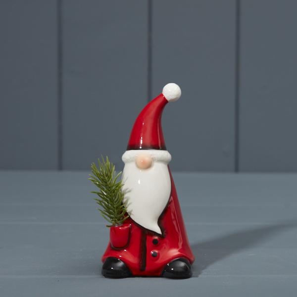 Ceramic Santa L6.5xD6.3xH12.9cm | Satchville