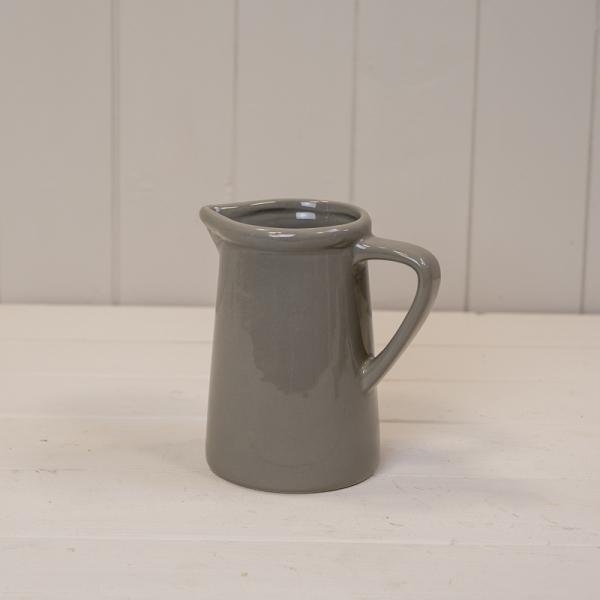 Grey Ceramic Jug TD8cm x H14cm | Satchville